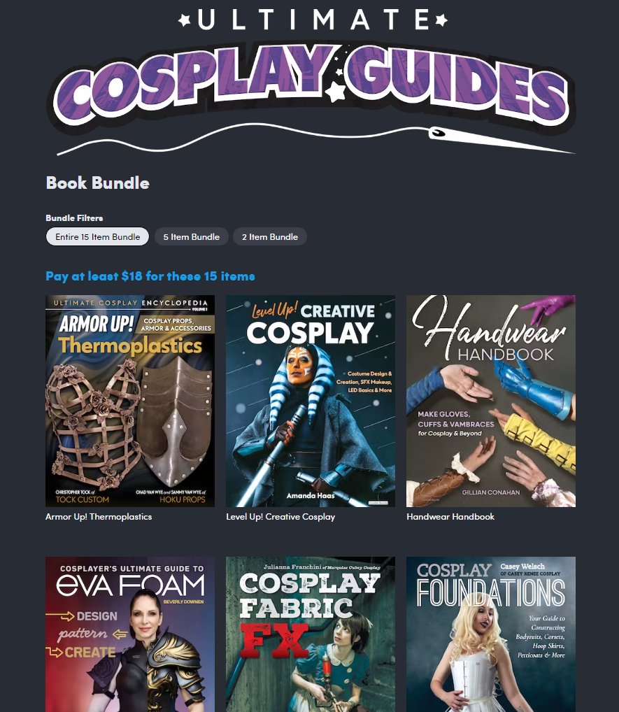Wario64 on Twitter: "Humble Book Bundle: Ultimate Cosplay Guides https://bit.ly/3ndexgv"