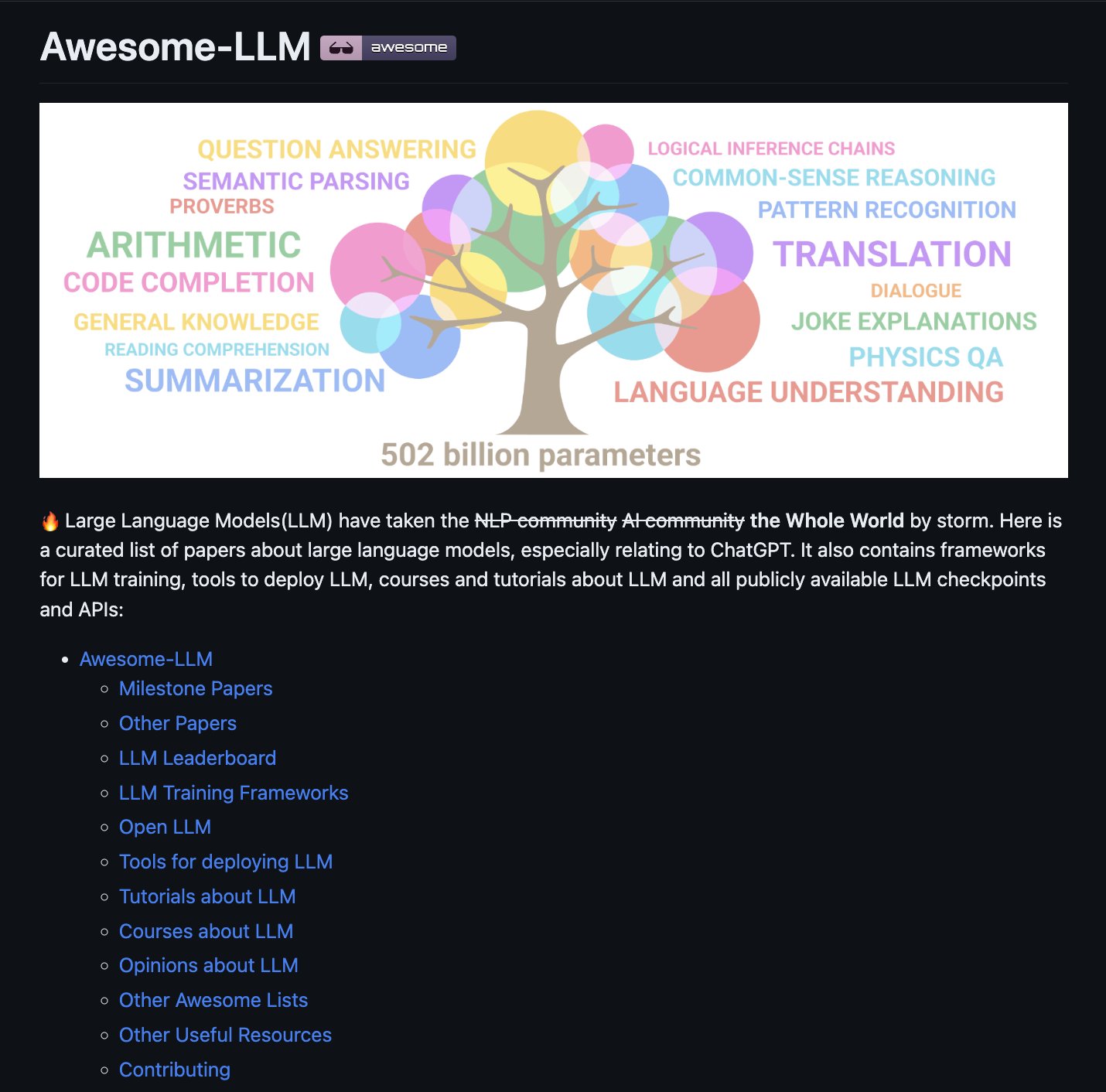 AssemblyAI on Twitter: "Awesome-LLM: a curated list to keep up with large language models: https ...