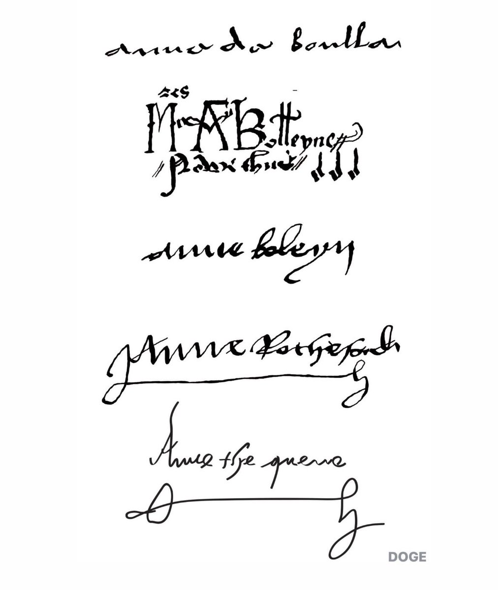Cursive Anne Boleyn