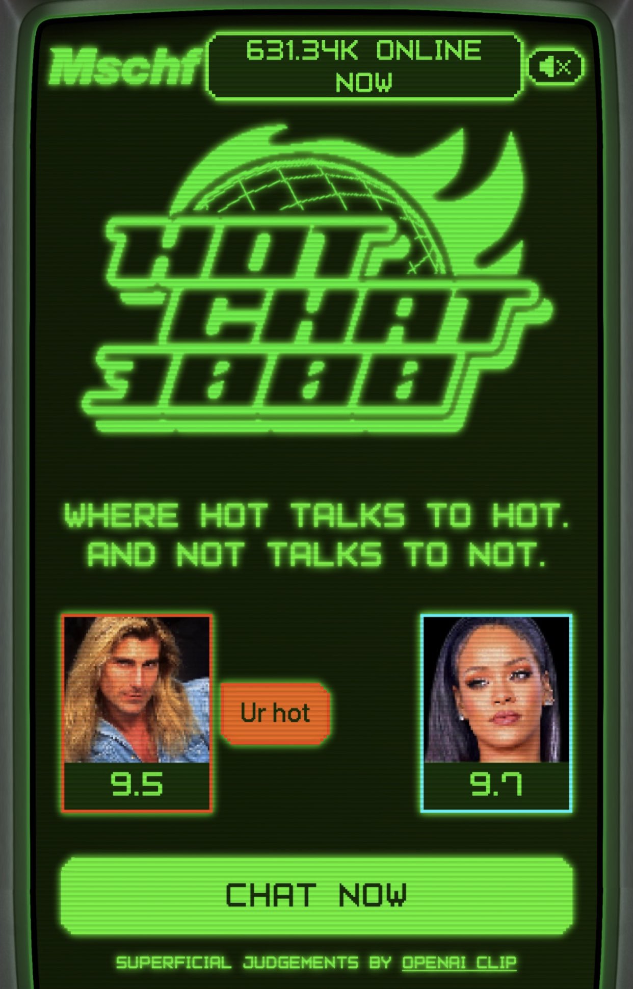 Trung Phan on Twitter: "MSCHF has a new drop: Hot Chat 3000. Upload and photo and chat to people ...