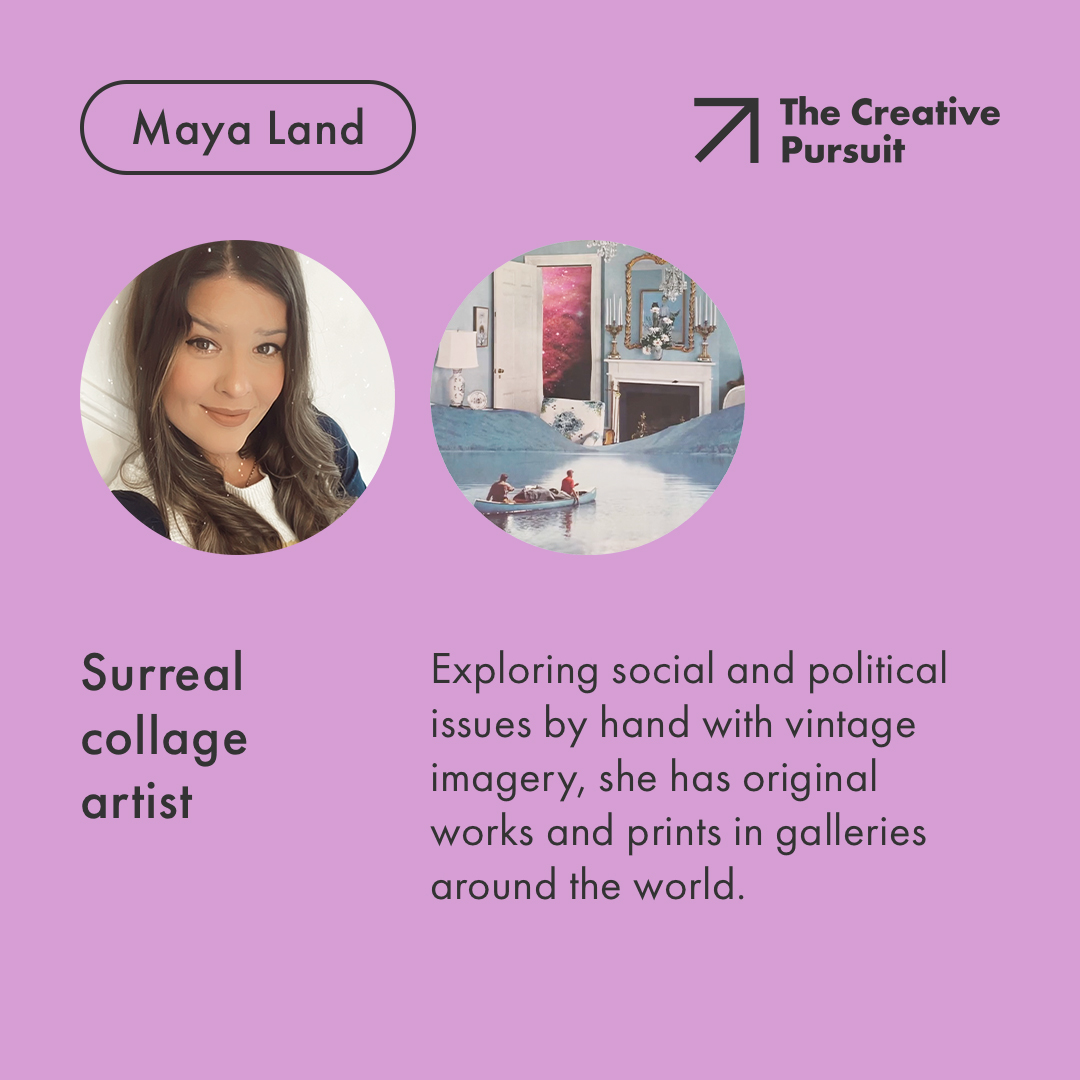 Blurb on Twitter: "Maya Land: surreal collage artist"