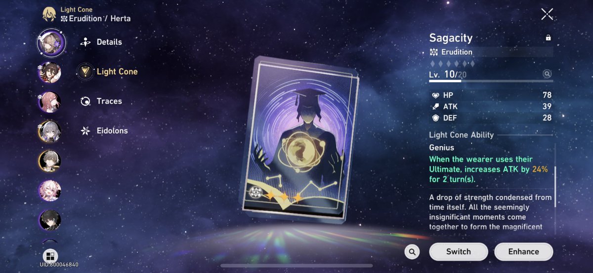 Kanda_Proto Vtuber on Twitter: "Herta gets atk boost off ulti (for her follow up attacks)"