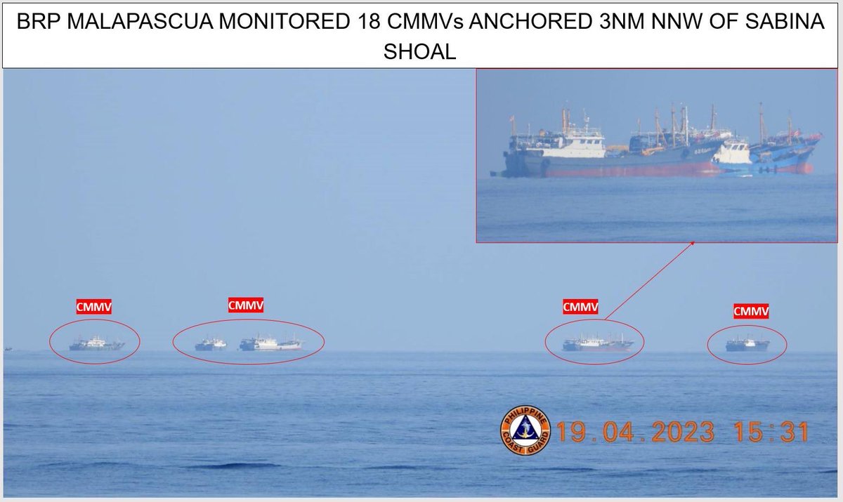 Inquirer on Twitter: "LOOK: A recent maritime patrol of the Philippine Coast Guard recorded 116 ...