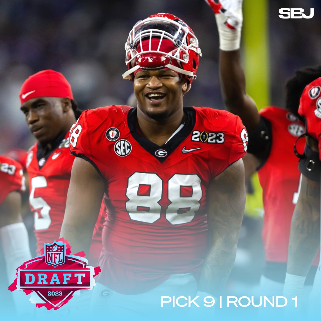 Sports Business Journal on Twitter: "The @Eagles select Jalen Carter as the No. 9 pick in the # ...