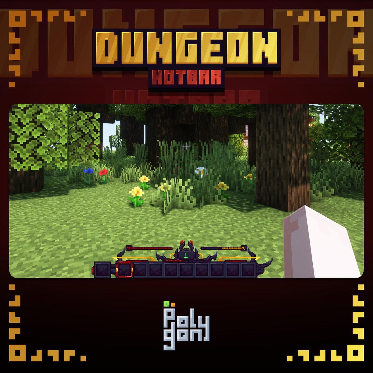 POLYGONY on Twitter: "Dungeon Hotbar Available now @MCModelsNet Store : https://mcmodels.net ...