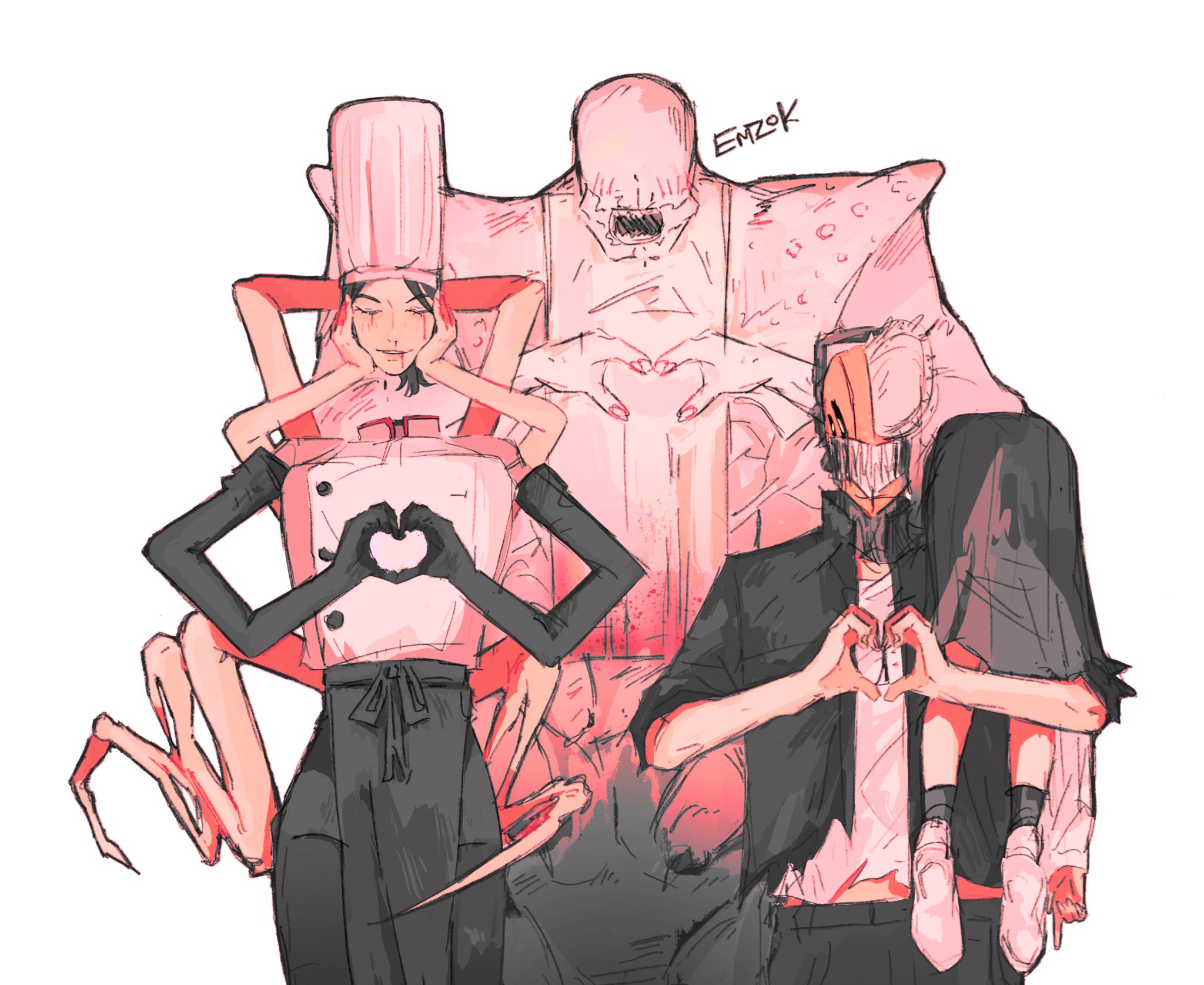 Slenderman X Pyramid Head