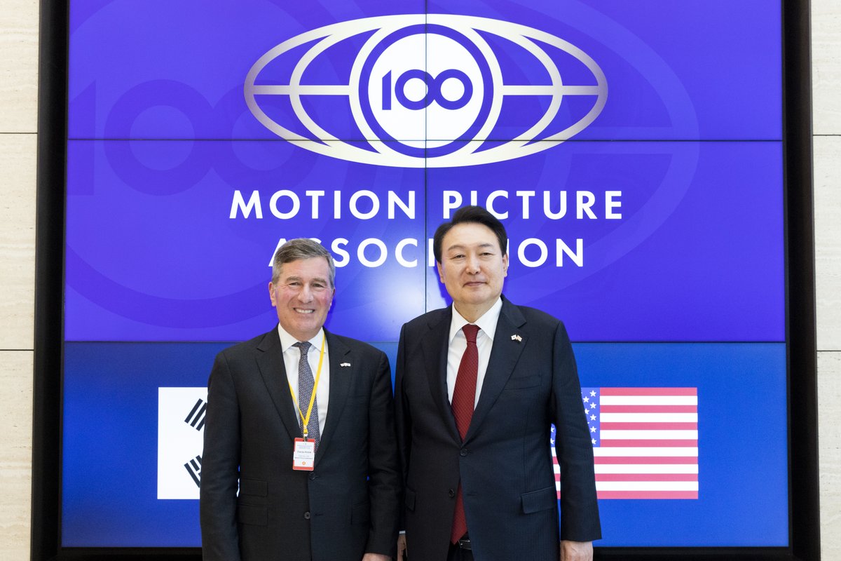 Motion Picture Association on Twitter: "We were honored to welcome Republic of Korea President ...