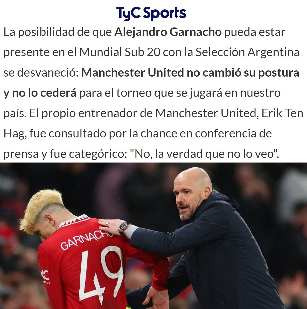 ¿por Qué Es Tendencia On Twitter Ten Hag Porque Anunció Que