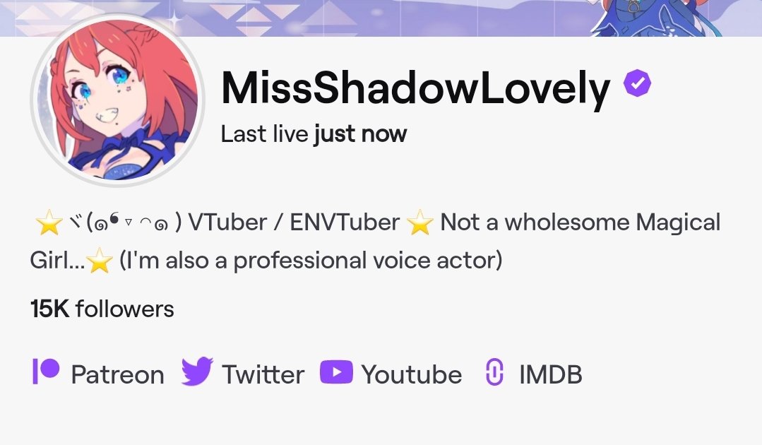 🔴LIVE! Liz《Magical Girl VTuber💫MissShadowLovely》 on Twitter: "THAT WAS ...