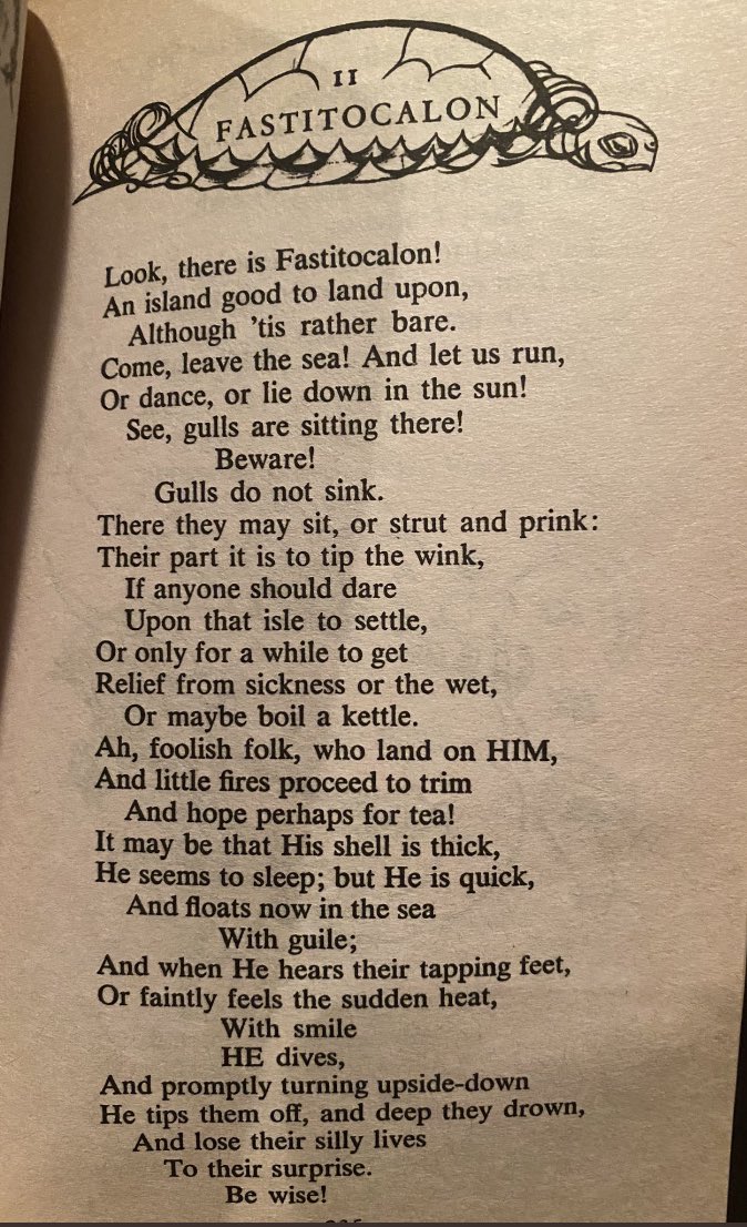 I’ve been thinking about the World Turtle again. And this poem from ...