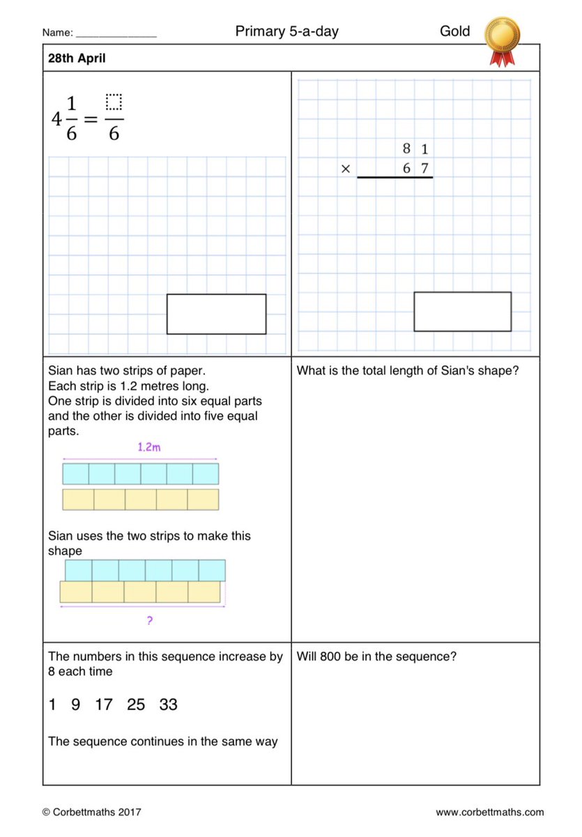 corbettmaths-on-twitter-primary-5-a-day-with-4-levels-of-difficulty