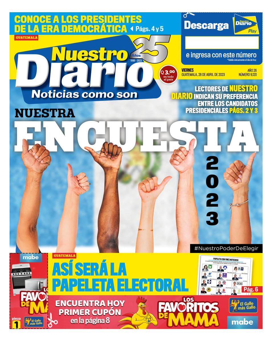 Nuestro Diario on Twitter: "Te compartimos nuestra portada a nivel nacional."