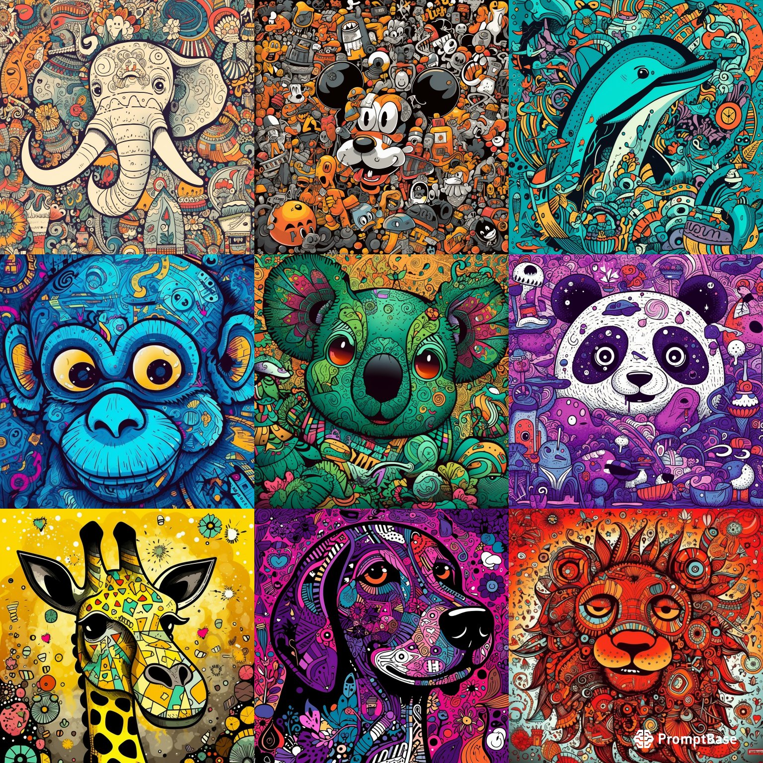 Whimsical Animal Drawings