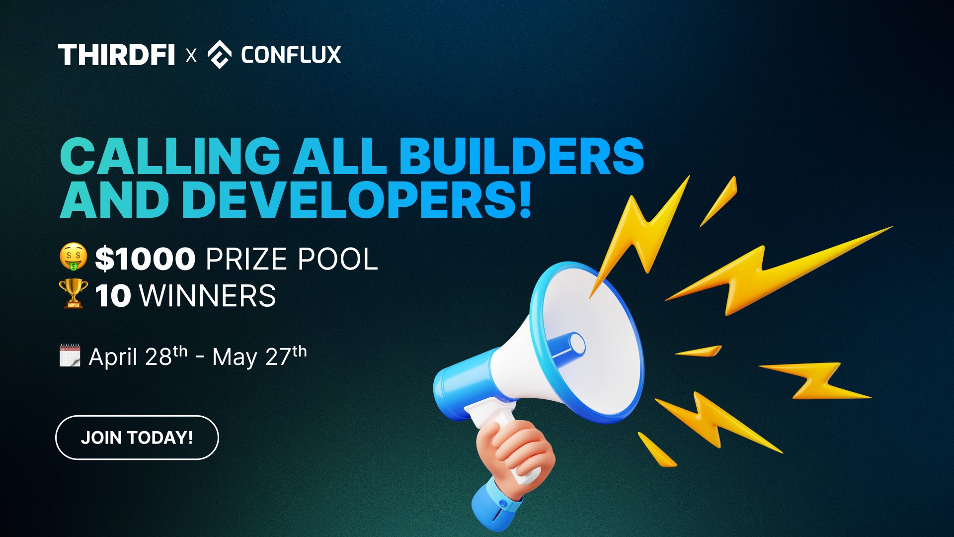 ThirdFi on Twitter: "To celebrate the integration between ThirdFi and Conflux, ThirdFi encourage ...