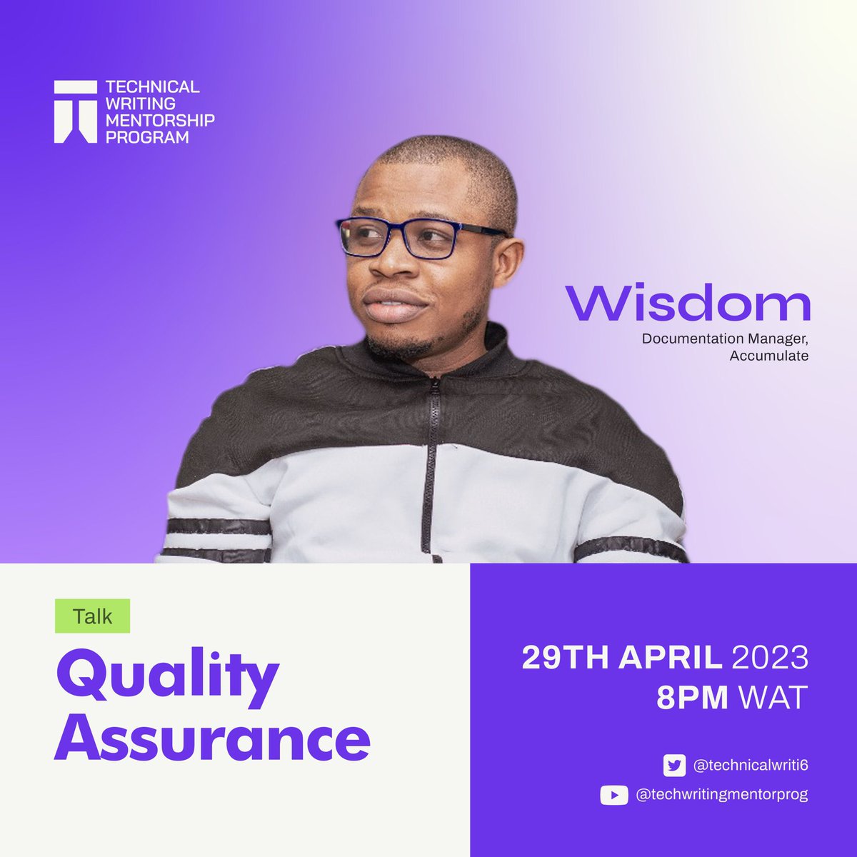 Technical Writing Mentorship Program on Twitter: "Join us for a comprehensive Quality Assurance ...