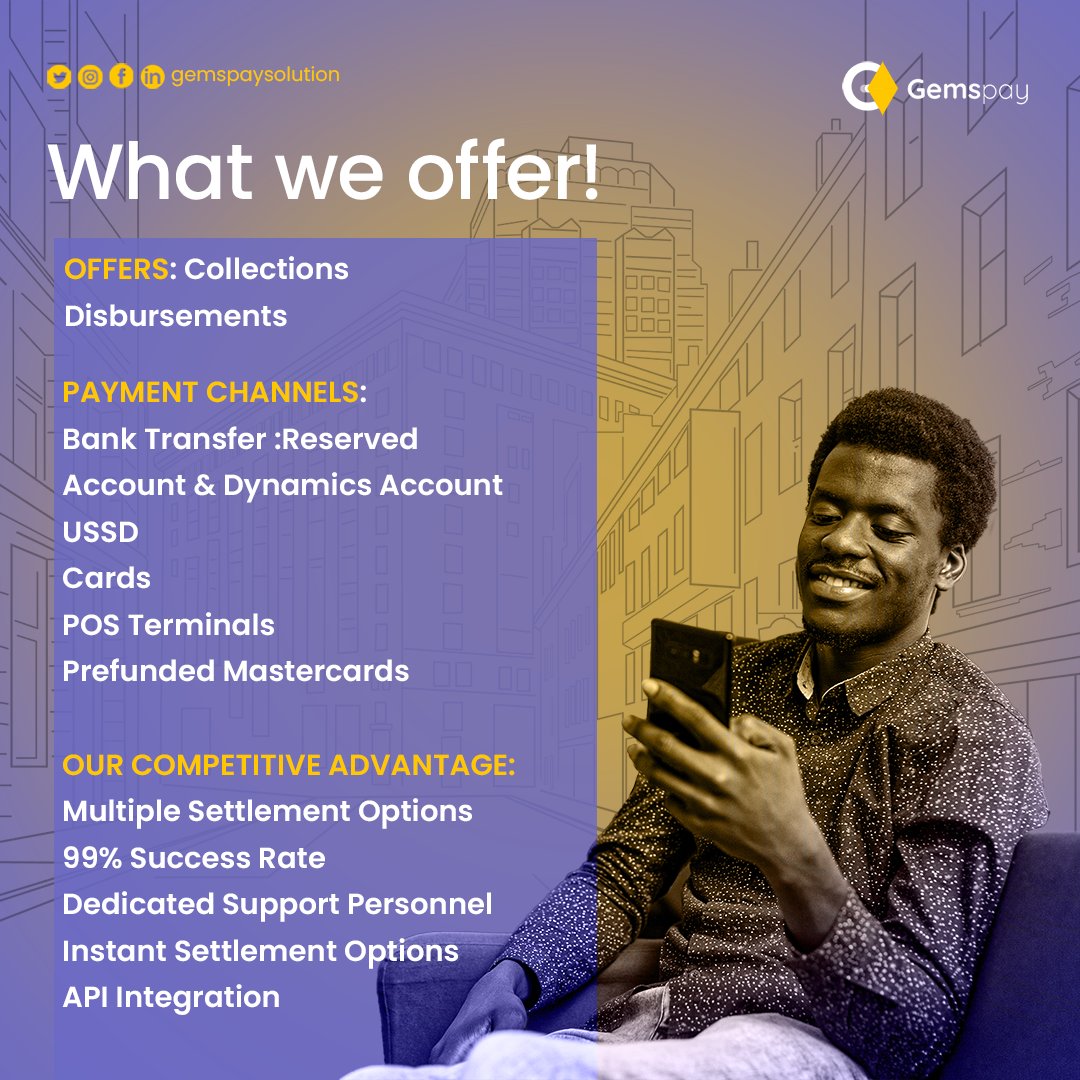 Gemspay Solutions Limited on Twitter: ""Hooked on complicated payment processes? 🤔💸 No need to ...