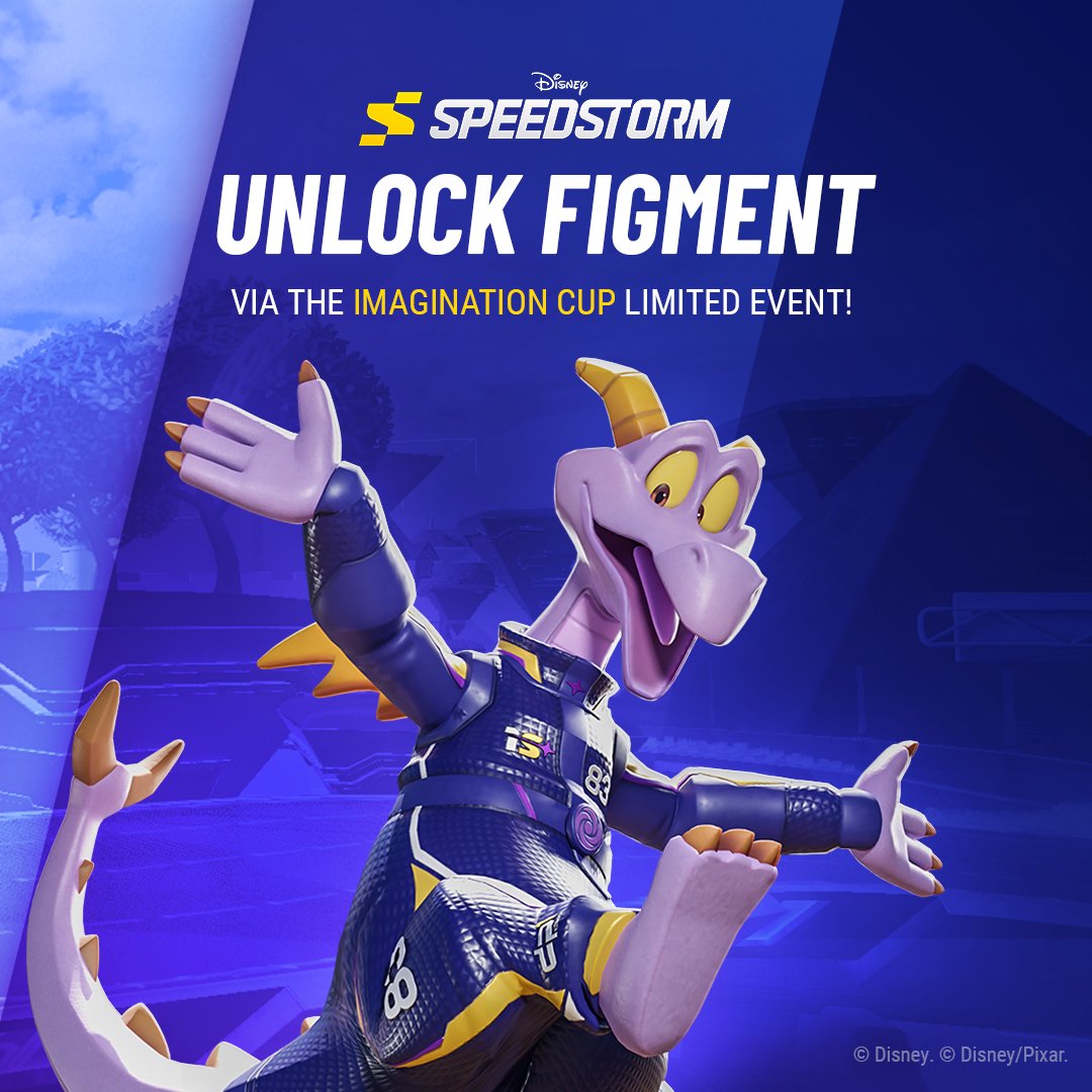 Disney Speedstorm on Twitter: "Figment is now ready to race! Play in the Imagination Cup Limited ...
