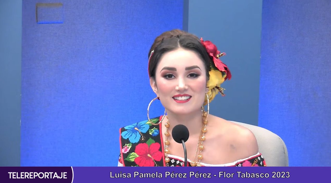 xevt - xhvt on Twitter: "Esta mañana en #Telereportaje🎙️se encuentra la #FlorTabasco 2023 Luisa ...