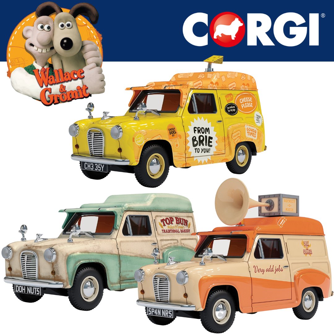 Hattons Model Railways on Twitter: "Corgi have announced a new range of Wallace & Gromit Austin ...