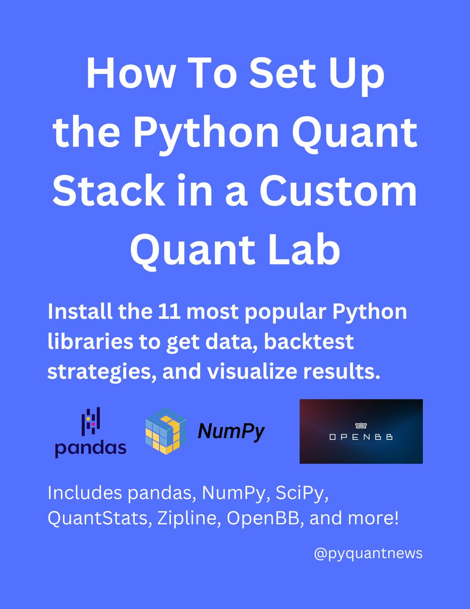 Pyquant News 🐍 On Twitter Getting Errors Installing Python Libraries For Backtesting Algo
