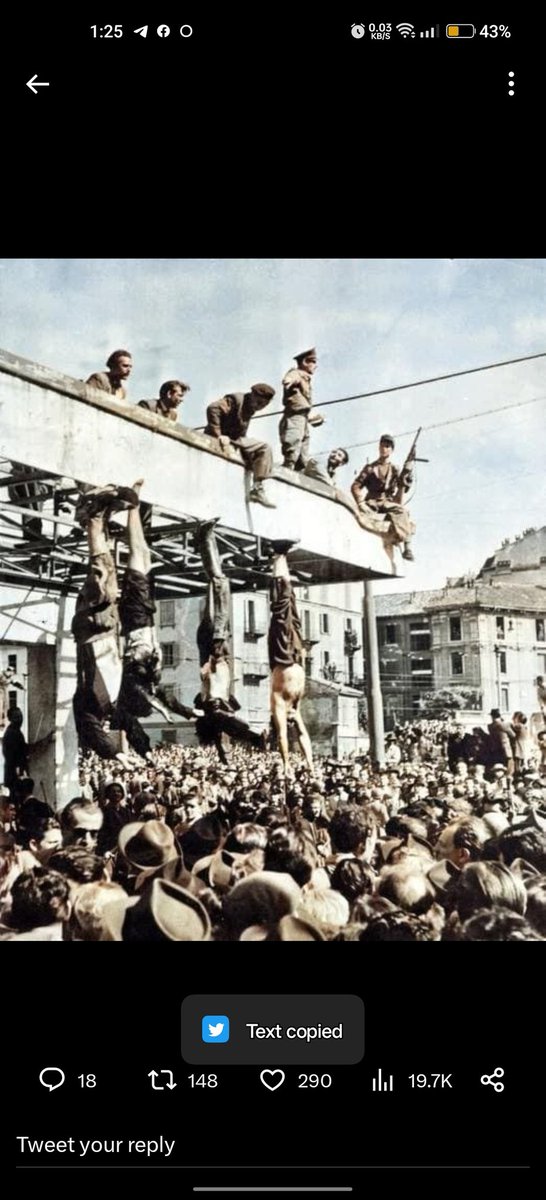 🏴‍☠️ G-MAN 🏴‍☠️ on Twitter: "On this day 1945: After Italian fascist dictator Benito Mussolini ...