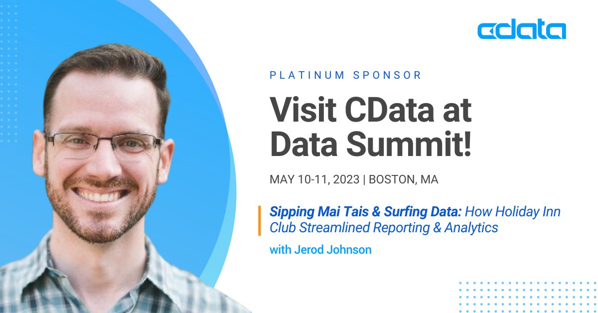 Cdata Software On Twitter Join Us At Datasummit 2023 Cdatas Jerod Johnson Shares How