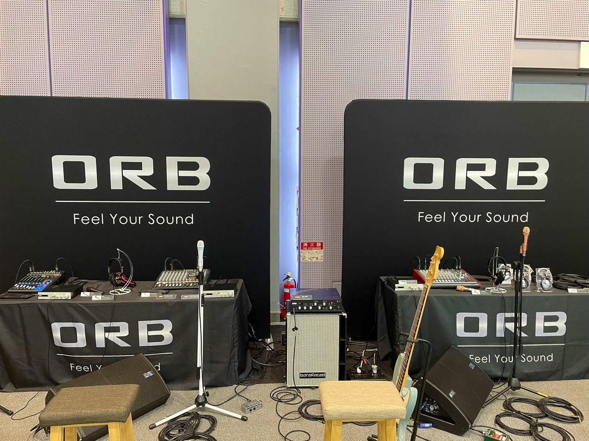 ORB official on Twitter: "本日はサウンドメッセin大阪2023 ATCホールにて出展しております！ 今回お披露目のベースアンプやマイクやケーブル、ヘッドフォンアンプ ...