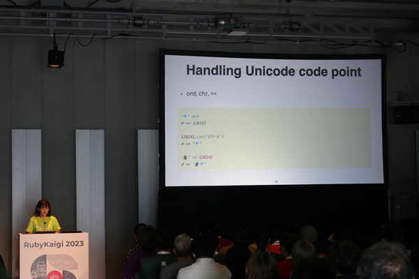 gihyoreport on Twitter: "Mari Imaizumiさんによる「UTF-8 is coming to mruby/c」 #rubykaigi"