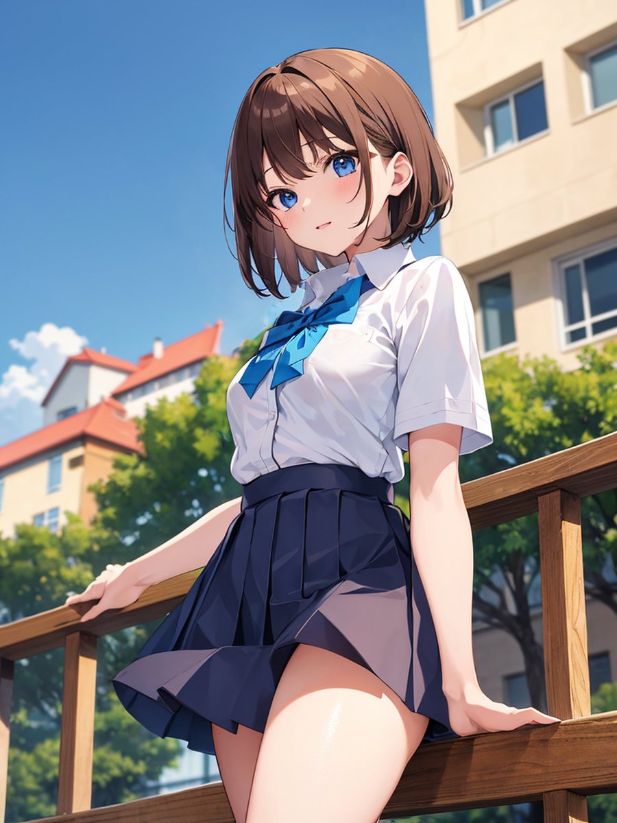 しりうすaiイラスト練習中 On Twitter 皆様おはこんにちはー!😆今日もいい天気ですね!☀️ Aiart