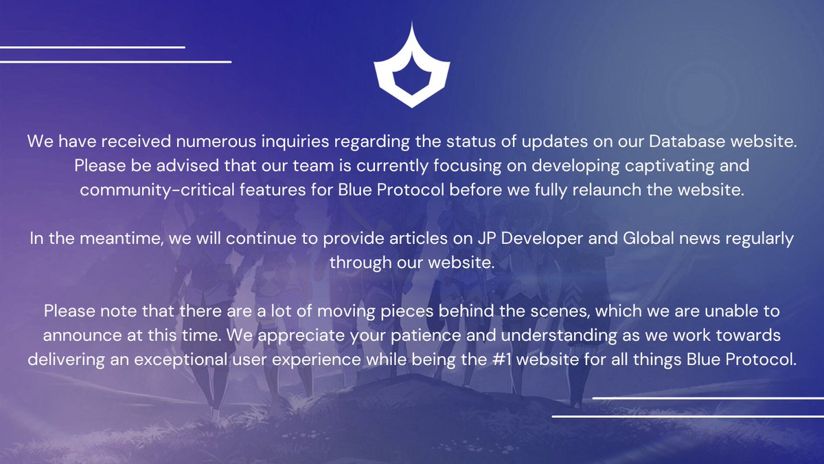 The BLUE PROTOCOL Database on Twitter: "#ブルプロ #BlueProtocol"