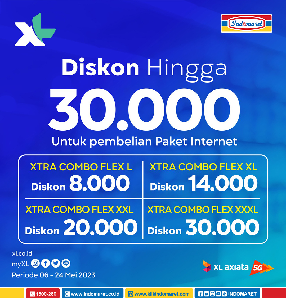 Indomaret on Twitter: "Pakai XL sebagai provider favorit emang bikin aktivitas jadi makin hepi ...