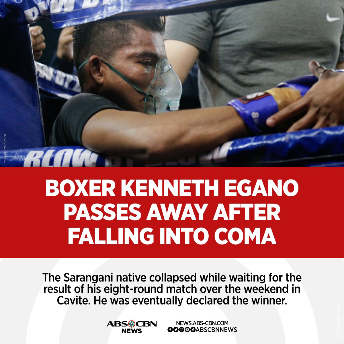 ABS-CBN News on Twitter: "Rest in peace, Kenneth Egano. The Filipino boxer passed away days ...