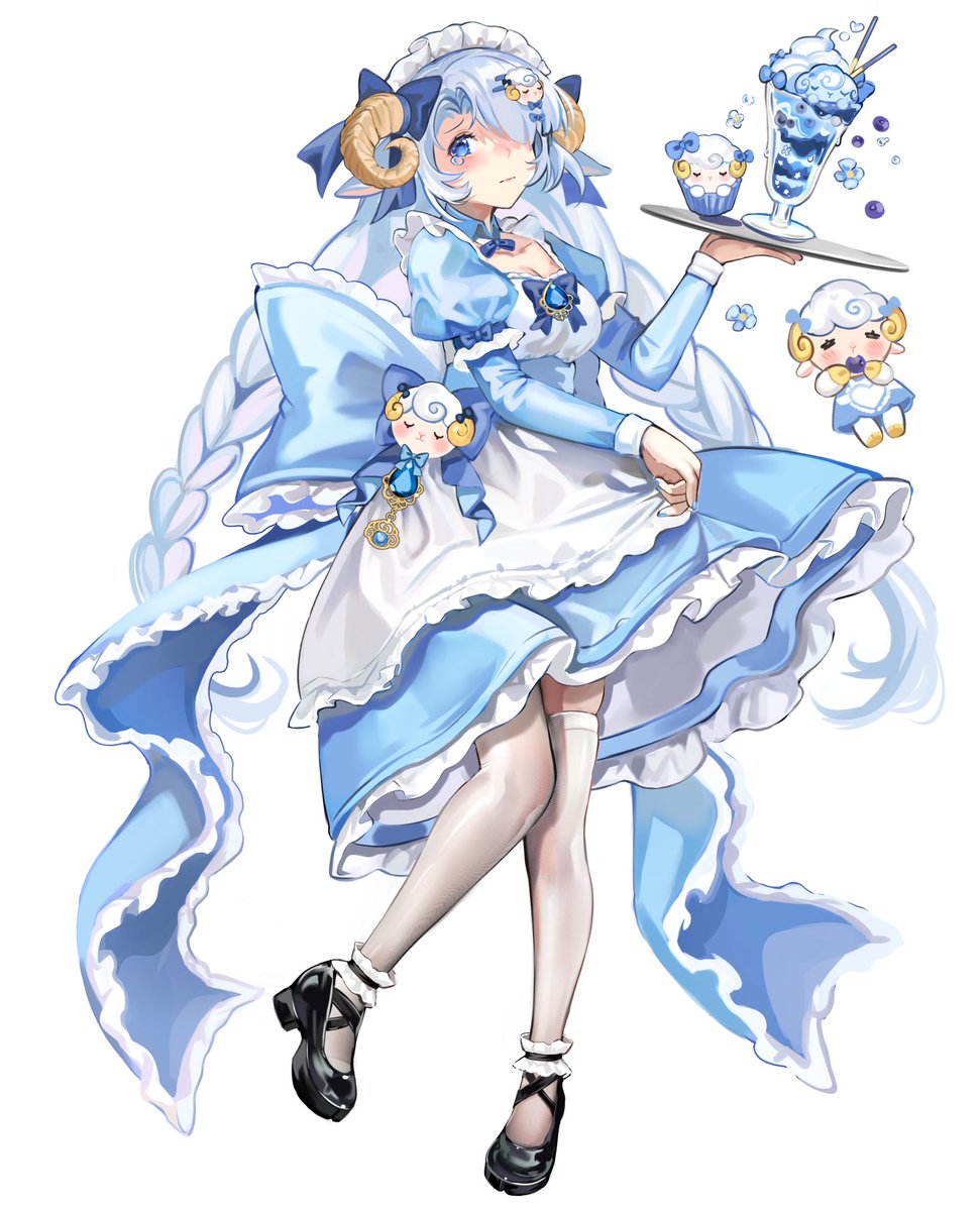 Akuno 🫖 on Twitter: "Happy (late) maid day. Using art from @AliceVu134 where we were also late ...