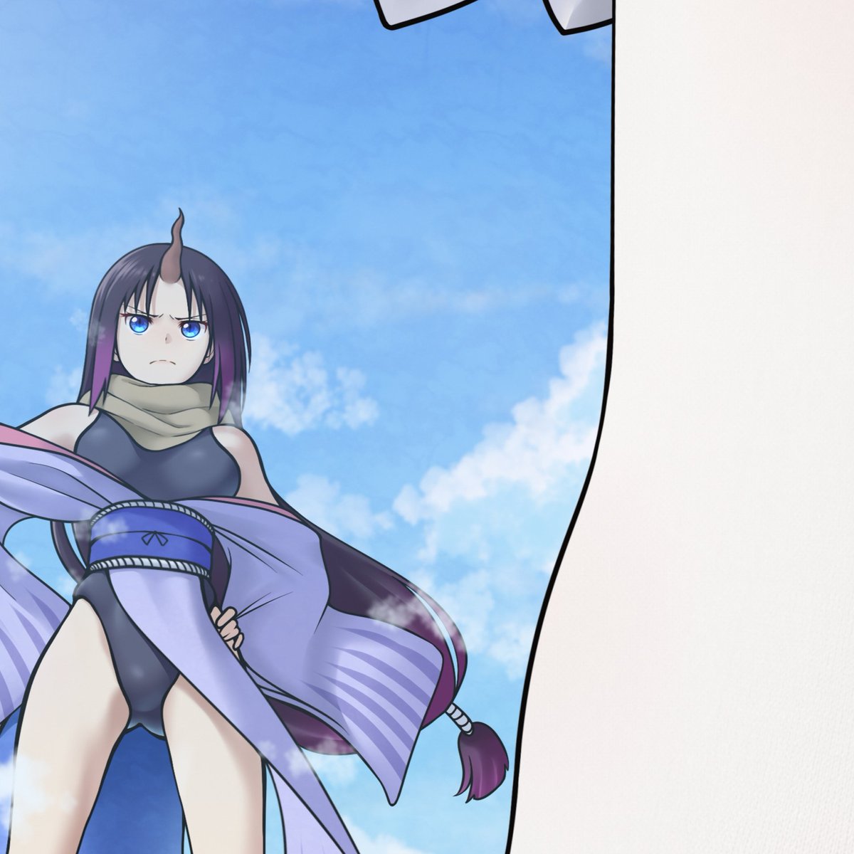 MiaoKong on Twitter: "Giant Elma and giant Tohru--Preview The full picture is in Patreon. http ...