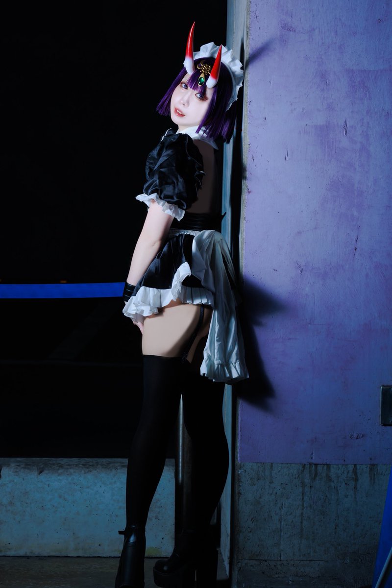 りとにゃ@ a!7日酒呑童子でした on Twitter: "[ #cosplay ] ⚠️露出対策してます⚠️ Fate/Grand Order (FGO) 酒呑童子 メイド衣装 コスプレ ...