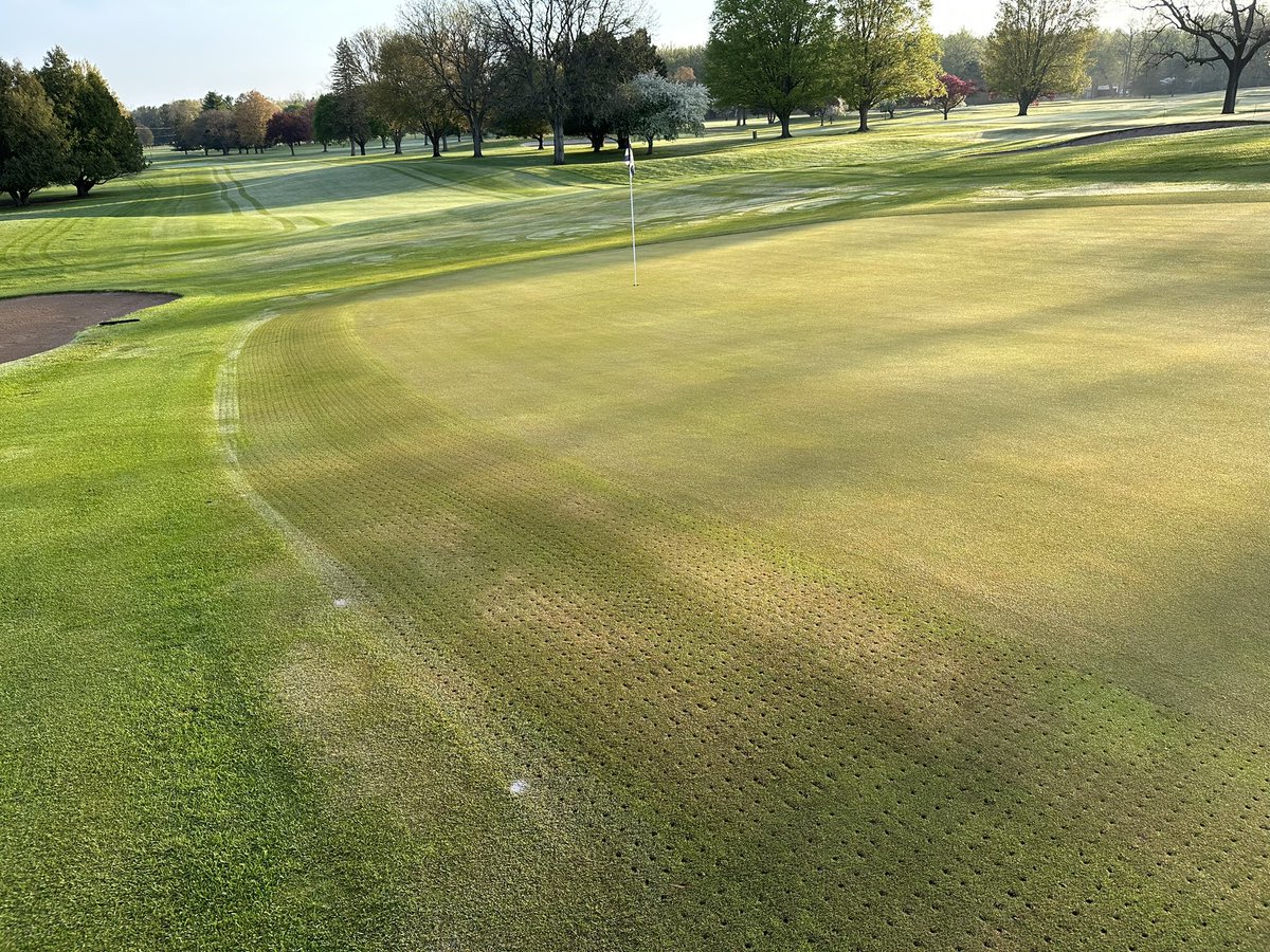 Ian Daniels, CGCS on Twitter: "Mark this down as something I have never done on a golf course ...