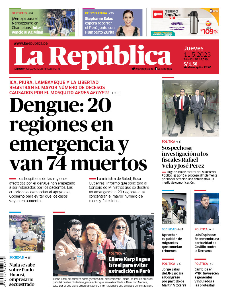 La República On Twitter 🗞 ¡buenos Días 👋 Esta Es Nuestra Portada De