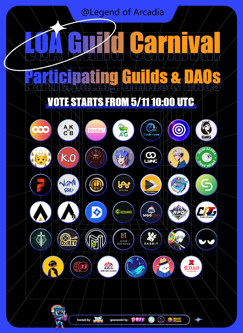 Legend of Arcadia | Coming to Sui🌊 on Twitter: "🎉 We are thrilled to welcome 41 gaming guilds to ...