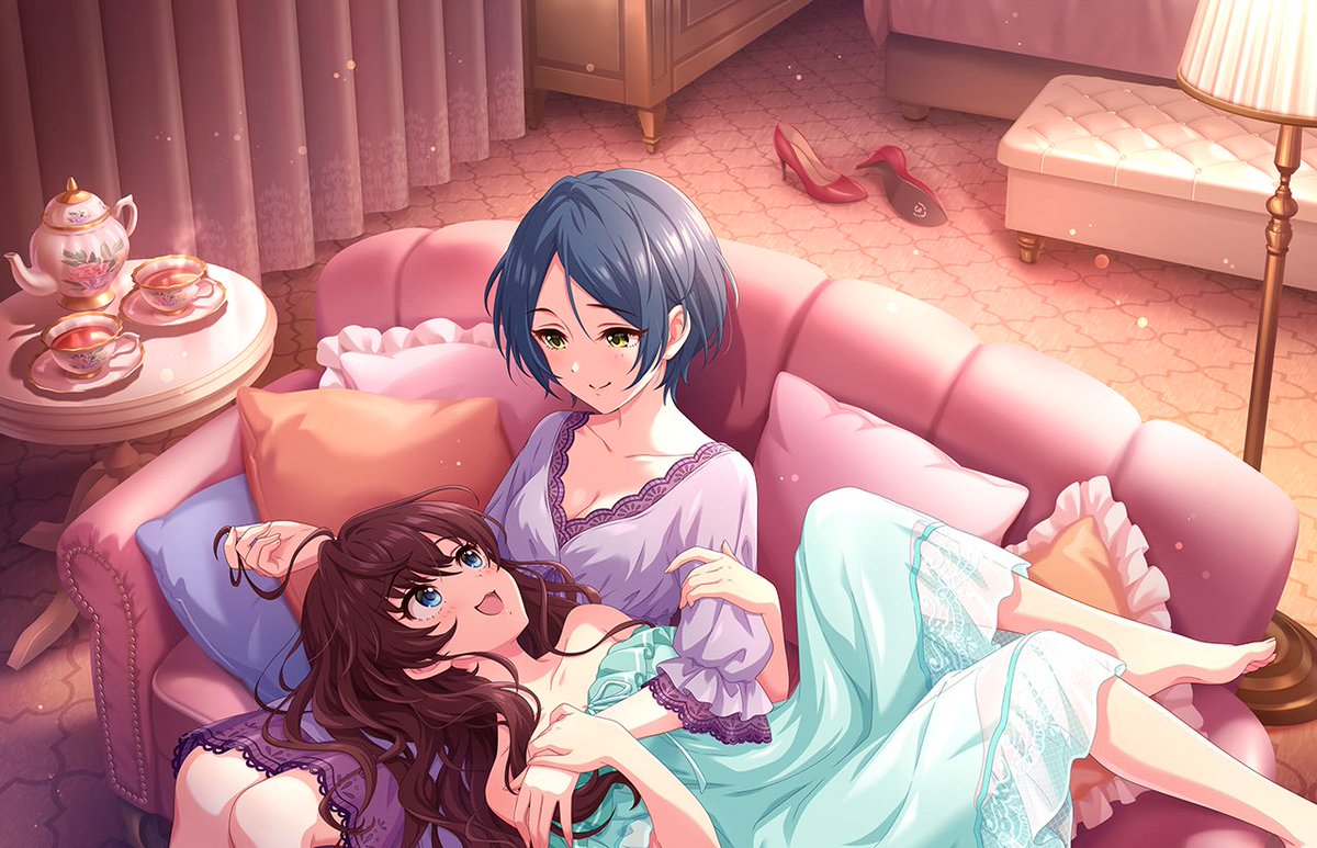 Deresute/デレステ ENG on Twitter: "Event SR "Night Wear" Kanade Hayami Skill: "A Melting Gaze ...