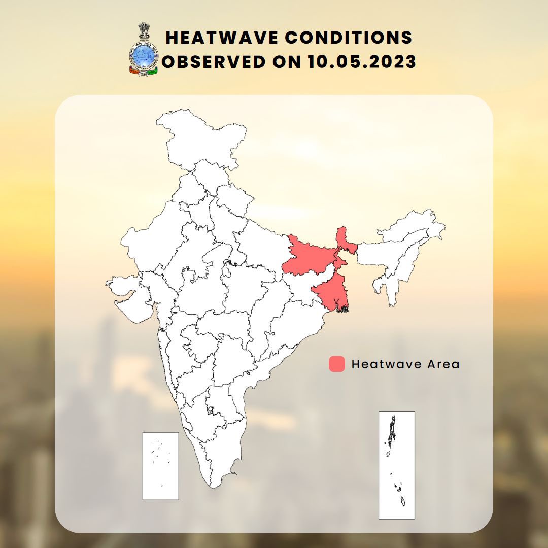 India Meteorological Department on Twitter: "Observed weather phenomenon of the heatwave and ...