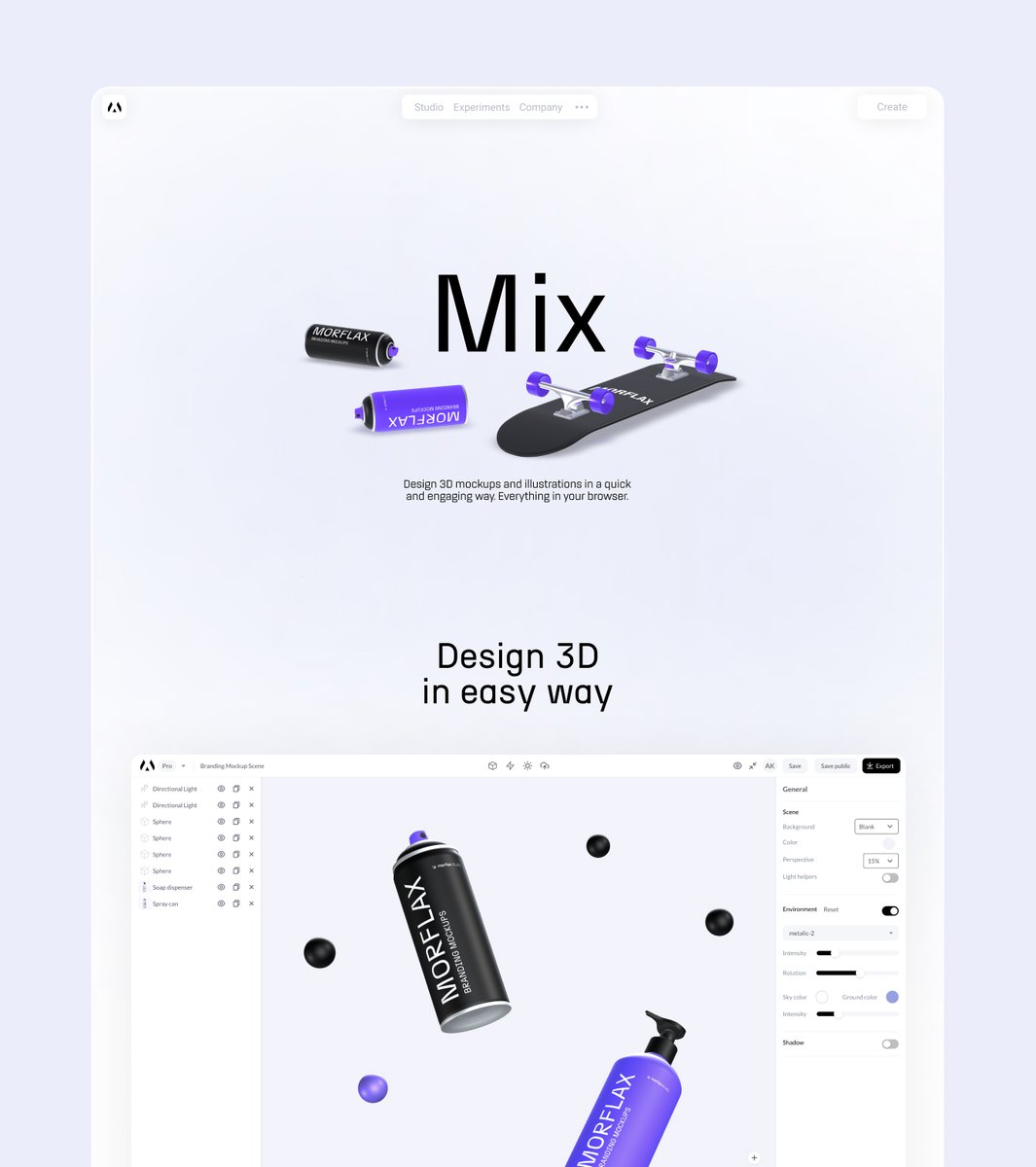 Augis on Twitter: "Decided to update Mix landing with new mockups. Just a quick try in Figma for ...