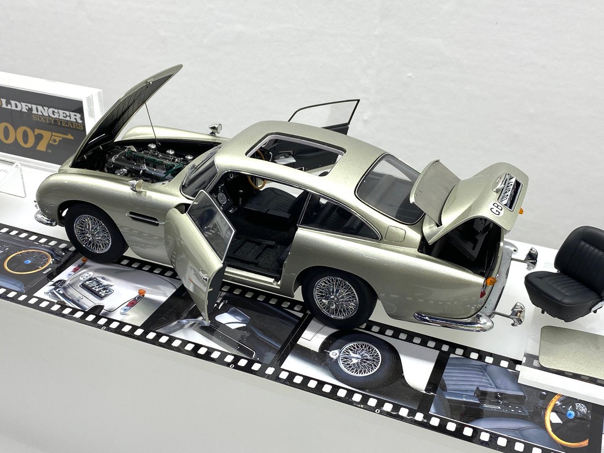 AUTOart models Japan on Twitter: "ただいま静岡ホビーショーにて新作サンプル展示中です！ 1/18スケール『アストンマーチン DB5【007／ゴールドフィンガー ...