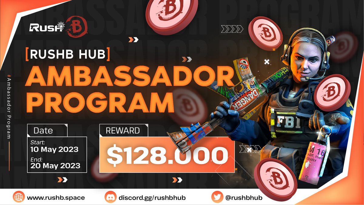 RushB Hub on Twitter: "Ambassador Program 🌐 This program allows crypto enthusiasts to become our ...