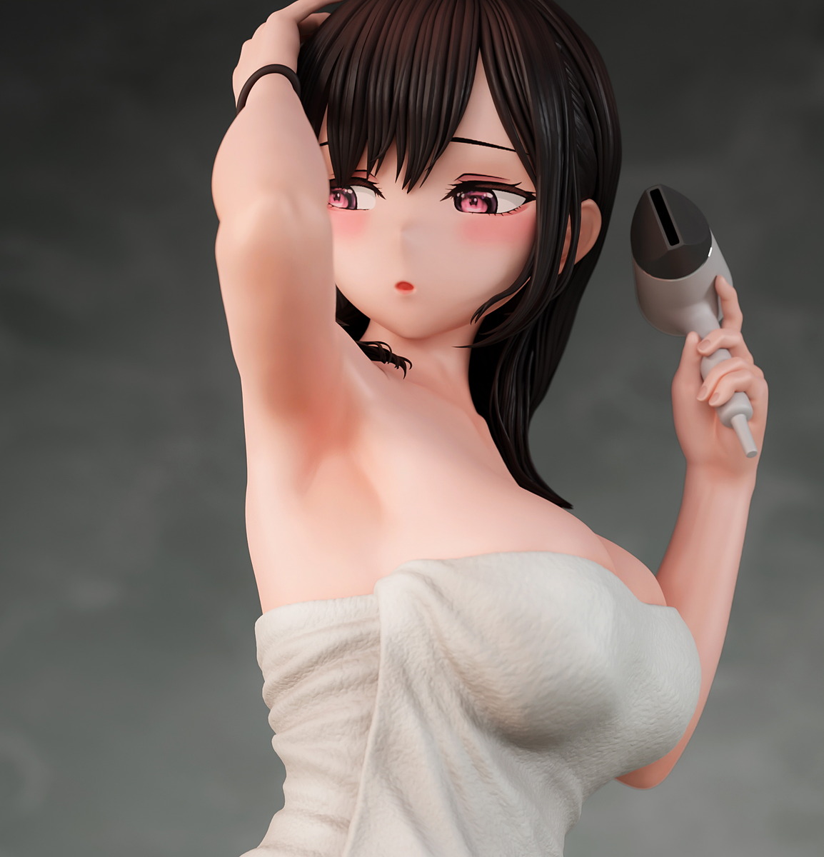 HOBBY Watch on Twitter: "バスタオル姿で髪を乾かすシチュエーション。フィギュア「髪を乾かすJKさん」が5月11日より予約開始 https://hobby.watch ...