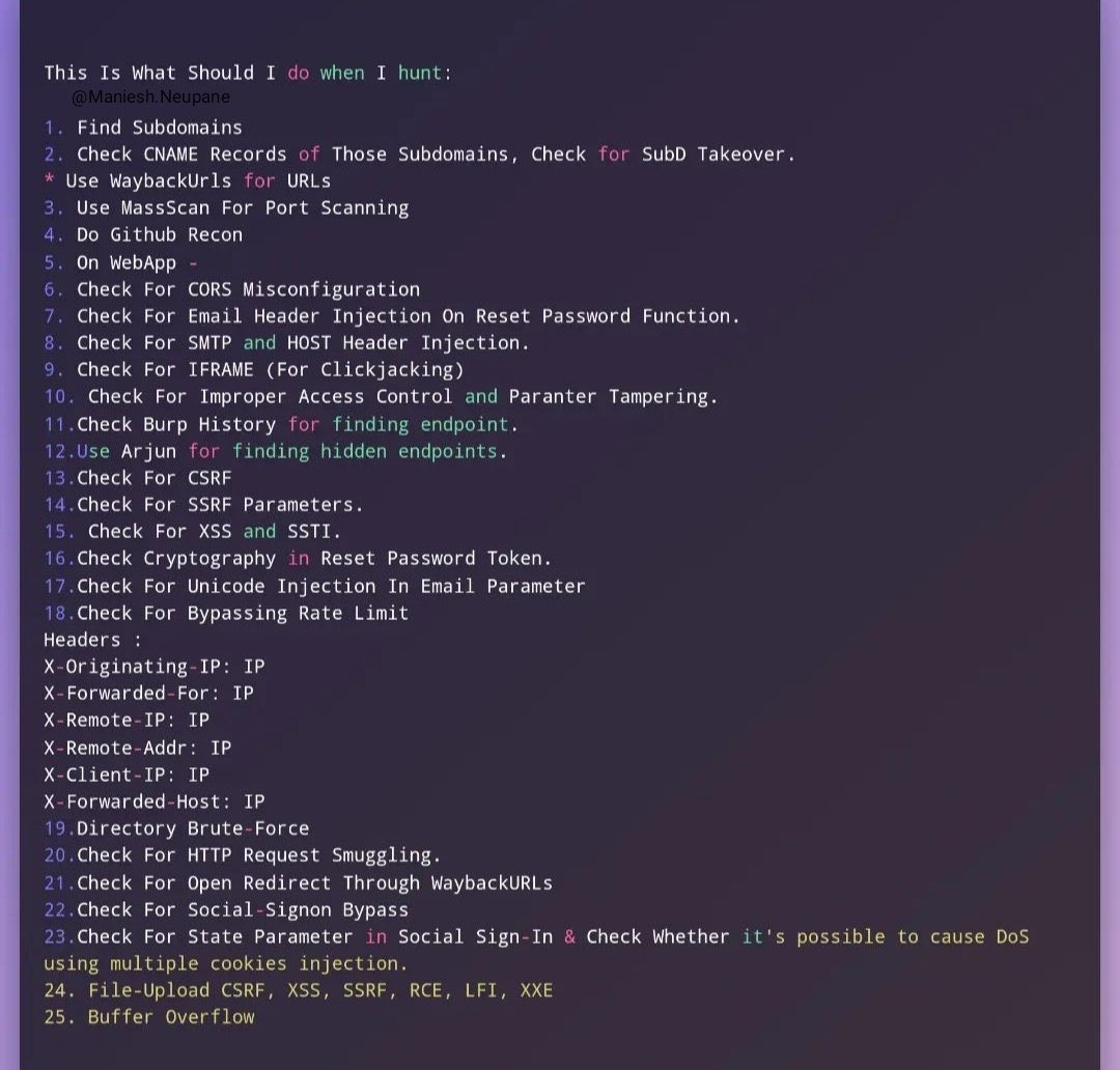 Threat Sentry Security On Twitter Rt Securitytrybe Bug Bounty Methodology Bugbounty 3058