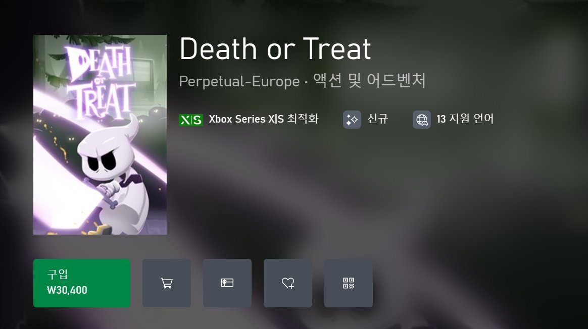 Xbox News for Koreans 🇰🇷 - 네이버 Xbox 정보 카페 on Twitter: "데스 오어 트릿 (Death or Treat) - 2023.05.11 ...