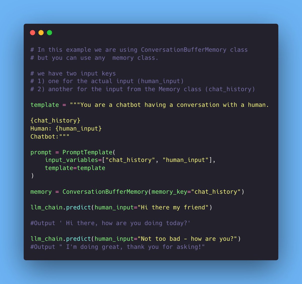 Memory in @LangChainAI is a big deal. It was a lot to go through, but I ...
