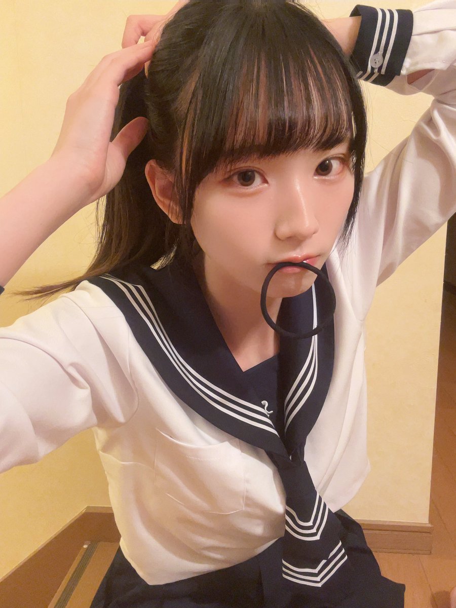 諸星亜佐美@Alice&Rabbits on Twitter: "ポニテ結ってるJK"