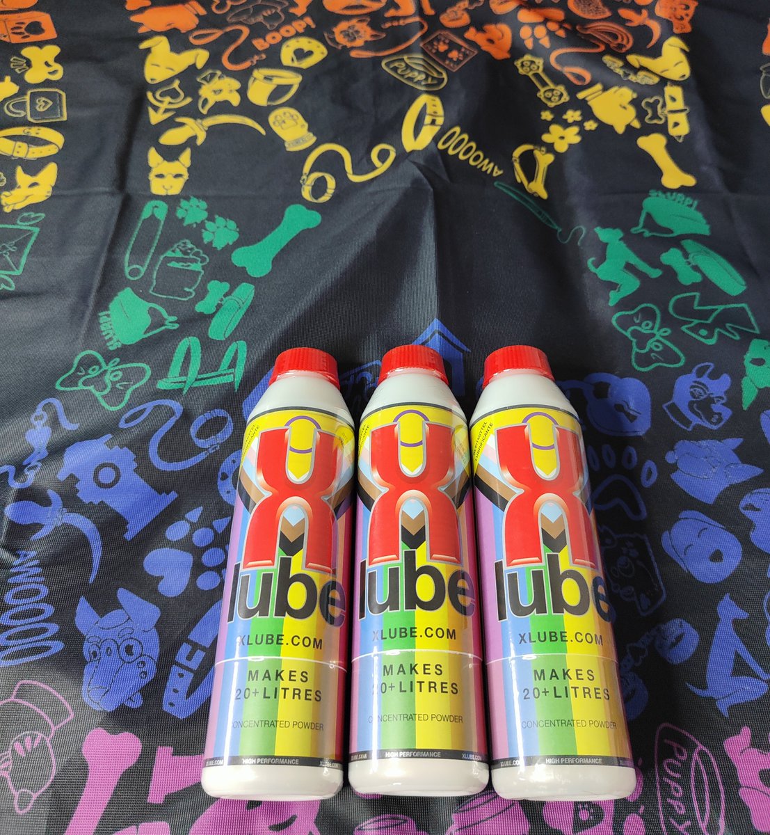 Pup Davey on Twitter: "💦 @x_lube now comes in a super cute bottle! Using the up-to-date pride ...