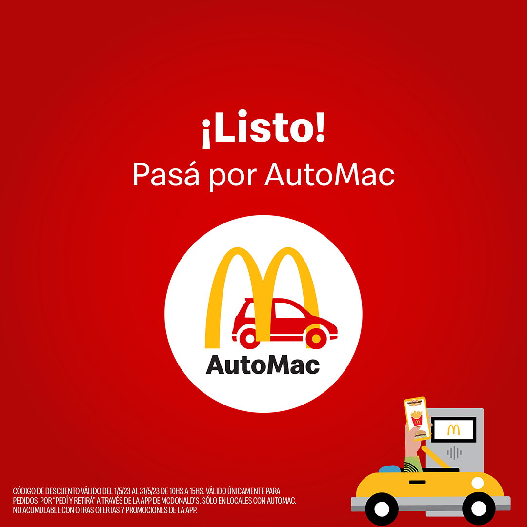 McDonalds_Ar ⭐⭐⭐ on Twitter: "¡Almorzá con AutoMac! 🚗 Hacé tu compra por nuestra App en la ...